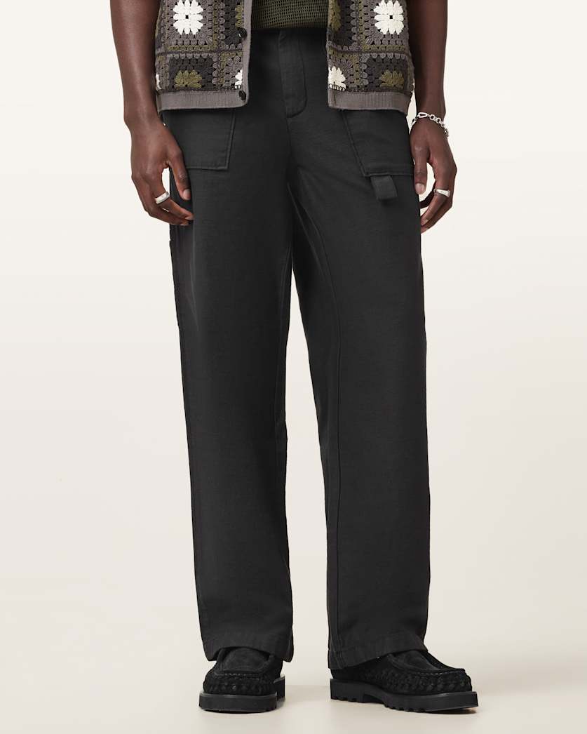 Talbot Straight Leg Pants KOTO BLACK | ALLSAINTS US